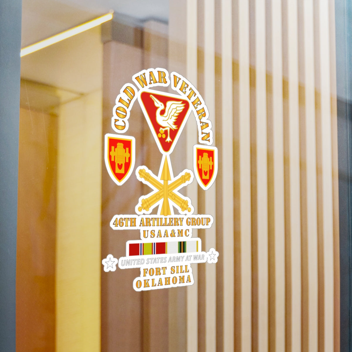 Kiss-Cut Vinyl Decals - Army - Cold War Vet - 46th Artillery Group - F – MIP Brand Store