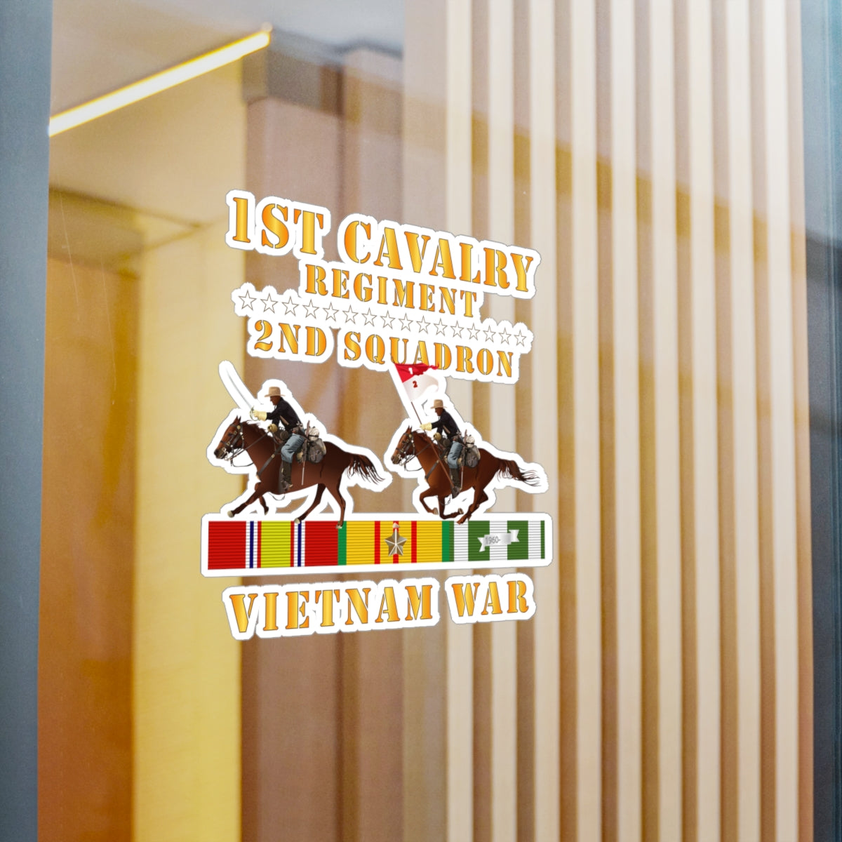 Kiss-Cut Vinyl Decals - Army -2nd Squadron, 1st Cavalry Regiment - Vie – MIP Brand Store
