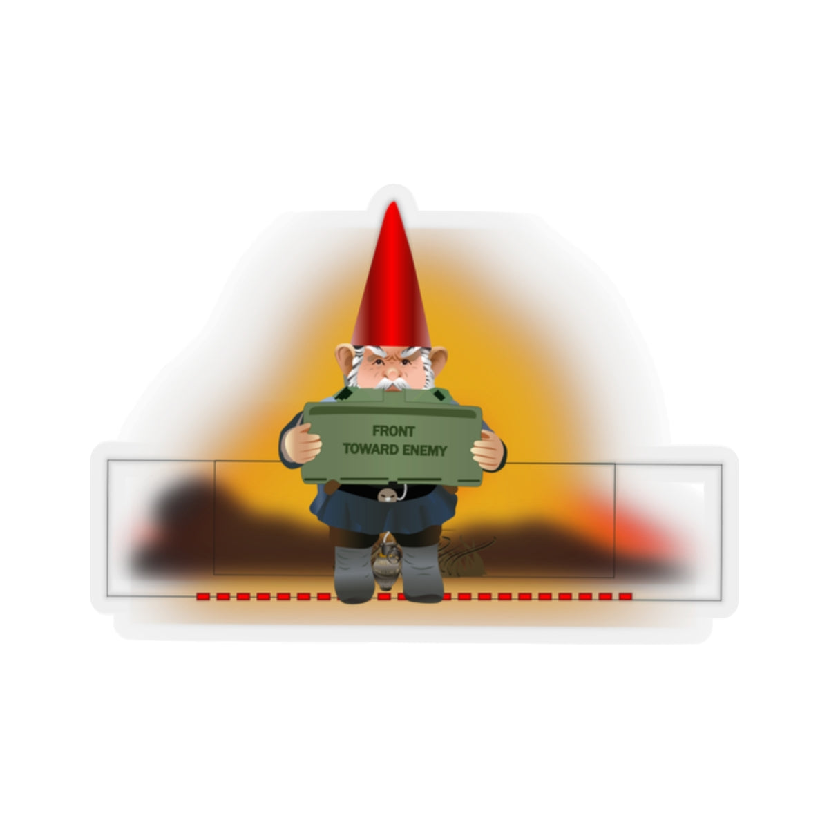 Kiss-Cut Stickers - Vietnam Gnome w Claymore - Grenade w Fire X 300 – MIP Brand Store