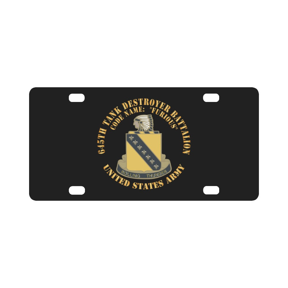 645th Tank Destroyer Battalion - DUI - Code Name - Furious - US Army X ...