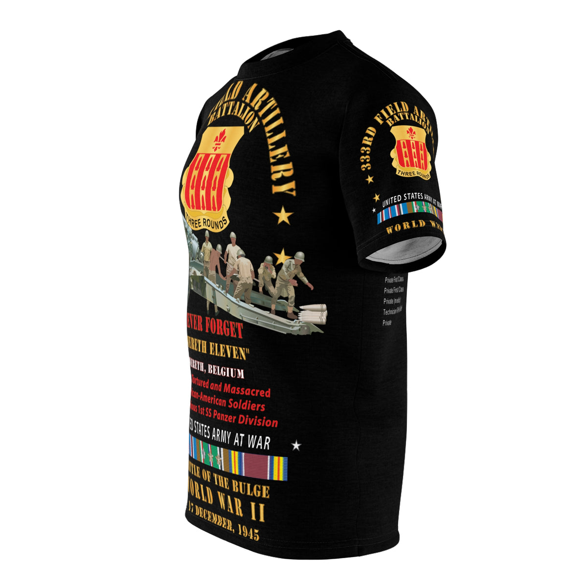 AOP - Army - 333rd Field Artillery Battalion - 3 Rounds - Wereth 11 ...