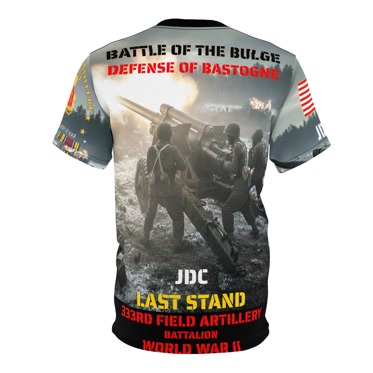 333rd Artillery Battalion WWII Last Stand Bastogne Tee | Battle of the ...