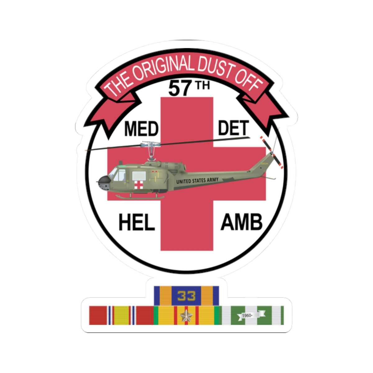 Dust Off MedEvac Sticker – Original Dust Off Helicopter Medevac Patch ...
