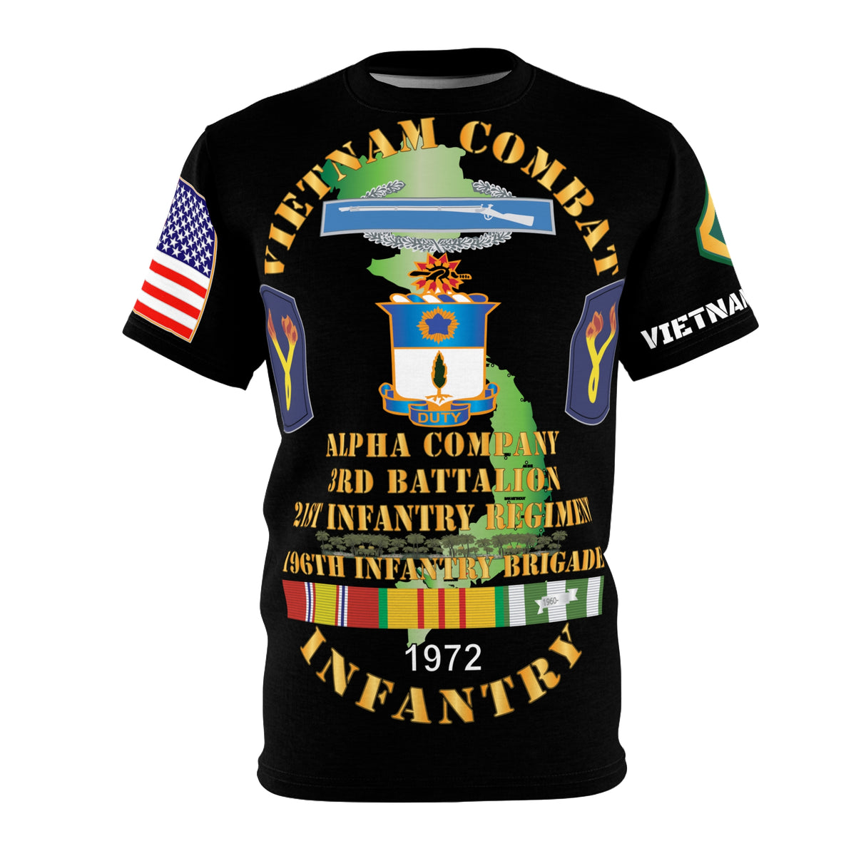 AOP - Army - 196th Light Infantry Brigade - Vietnam War Vet- PFC - M60 ...