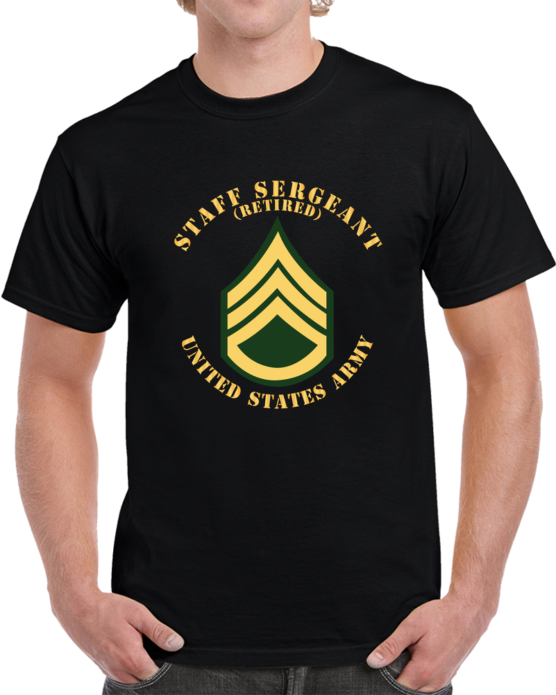 Army - Staff Sergeant - Ssg - Retired - Flat X 300 T Shirt – MIP Brand ...