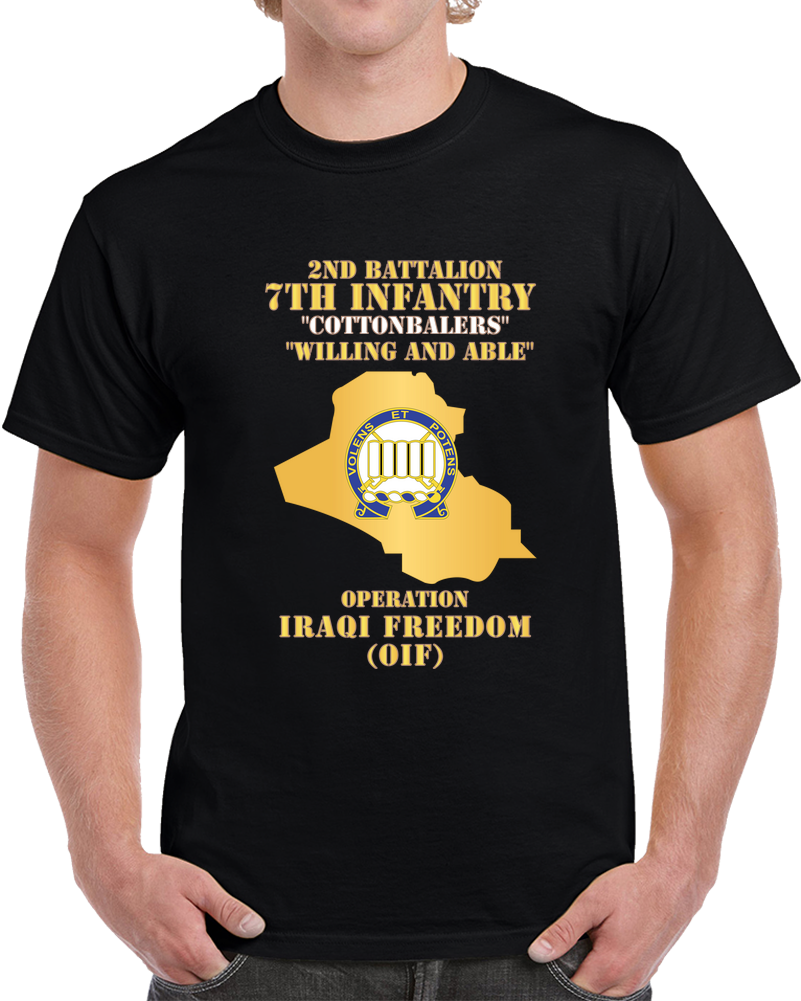 Army - 2nd Bn 7th Infantry Regt - Cottonbailers - Willing And Able - O ...