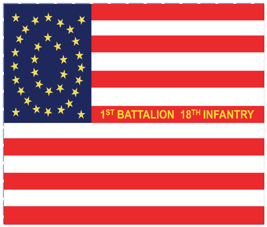 Rectangle Flags - 18th Infantry 35 Star Nat'l 1863 Colors – MIP Brand Store