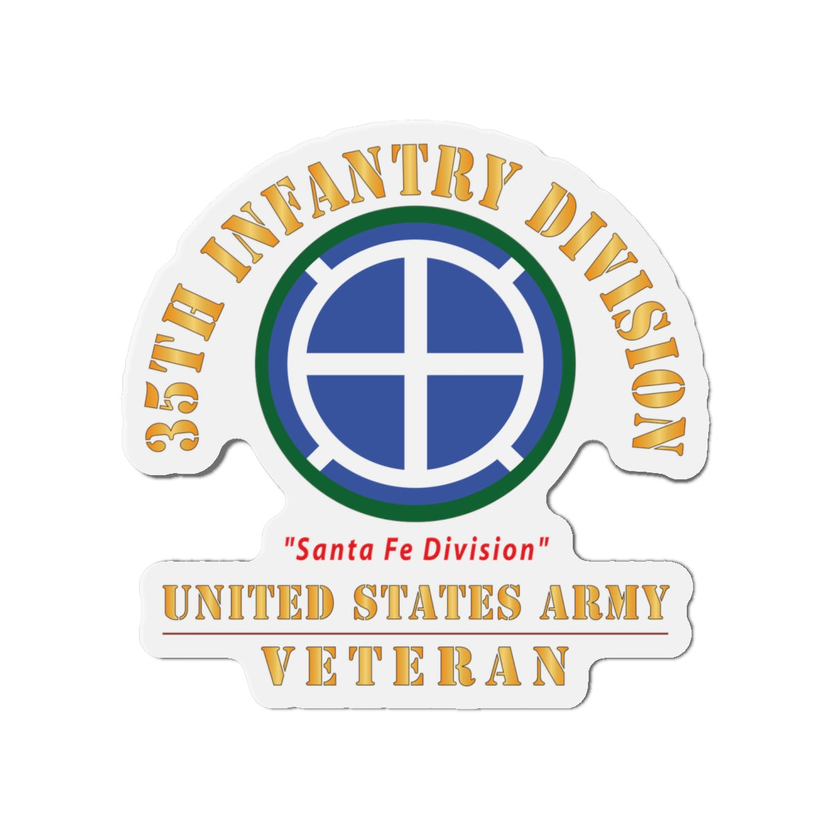 Die-Cut Magnets - Army - SSI - 35th Infantry Division - Santa Fe Divis ...