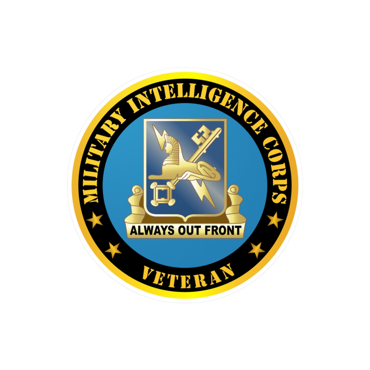 Kiss-Cut Vinyl Decals - Army - Military Intellligence Corps Veteran ...