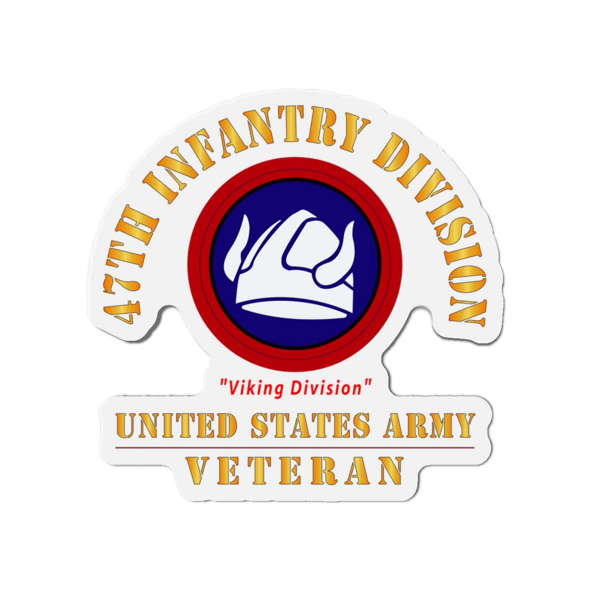 Die-Cut Magnets - Army - SSI - 47th Infantry Division -Viking Division ...