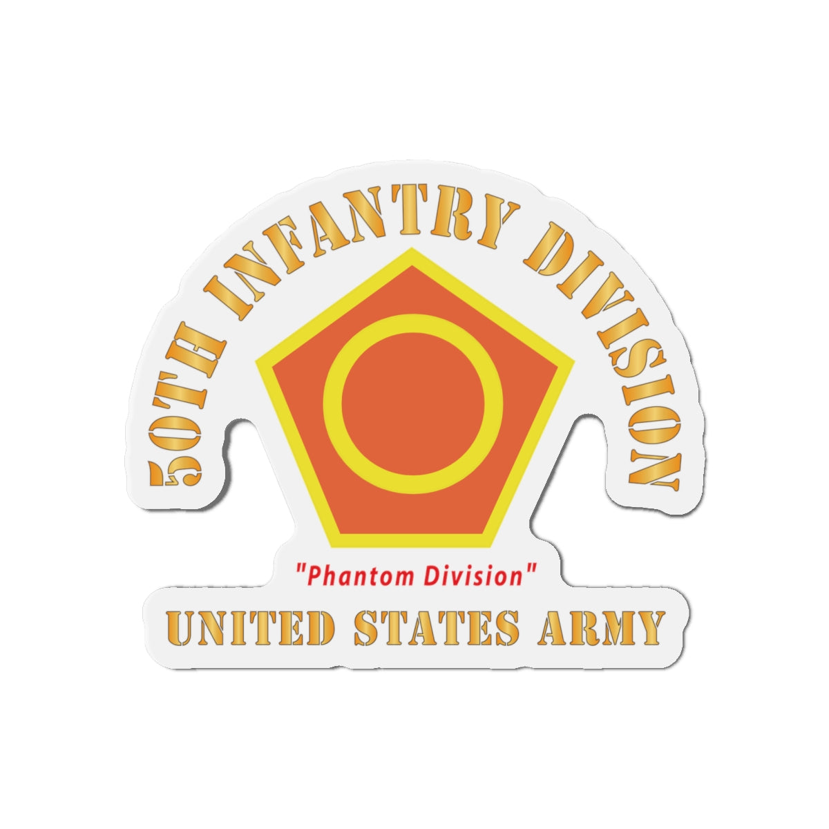 Die-Cut Magnets - Army - SSI - 50th Infantry Division - Phantom Divisi ...