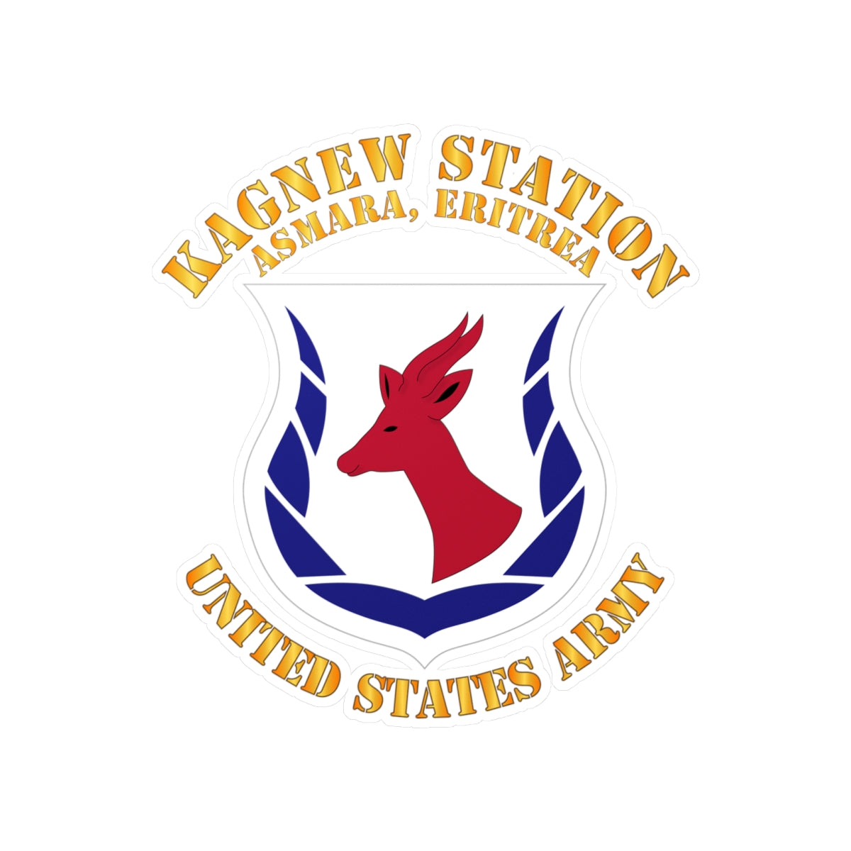 Kiss-Cut Vinyl Decals - Army - Kagnew Station - Asmara, Eritrea – MIP ...