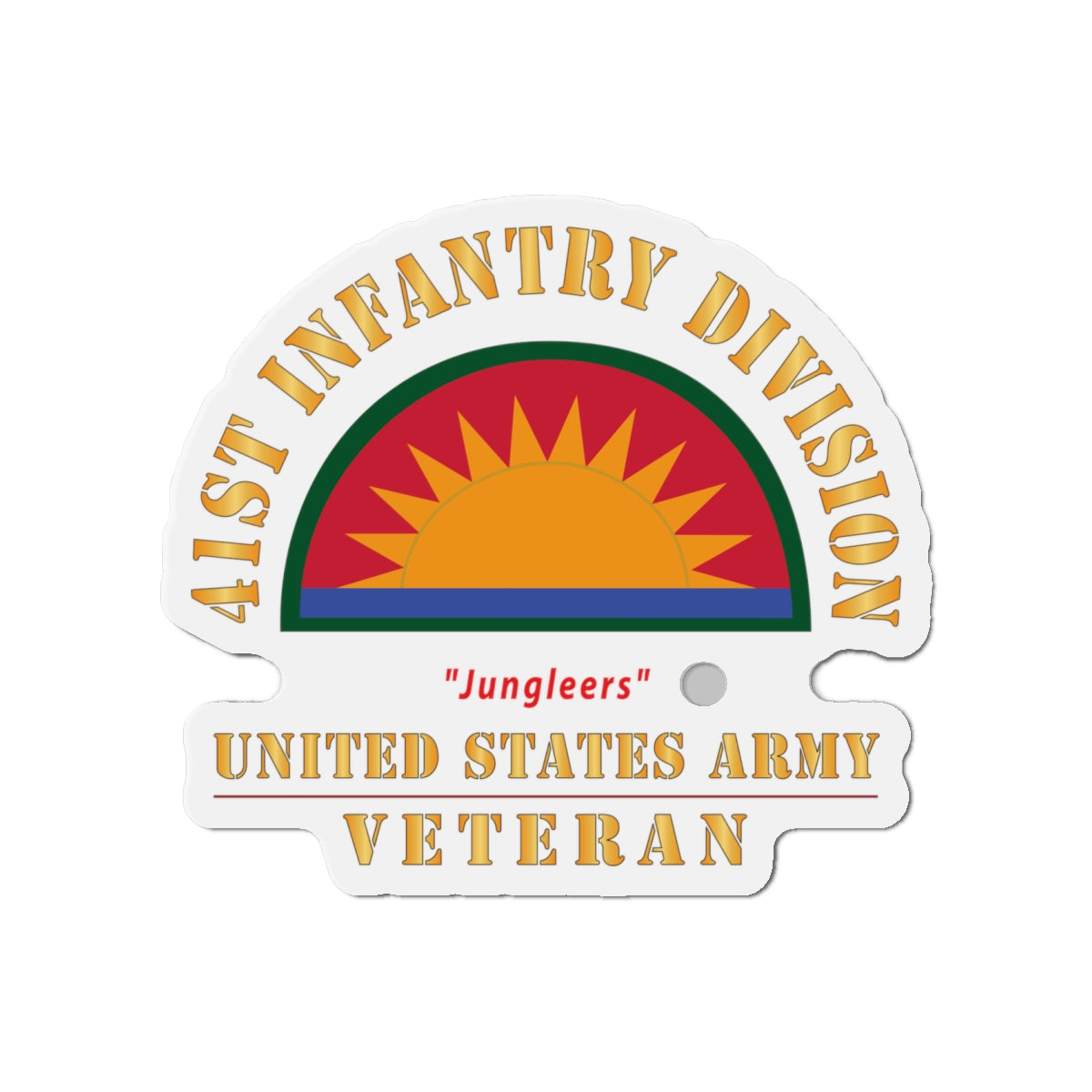 Die-Cut Magnets - Army - SSI - 41st Infantry Division - Jungleers - US ...