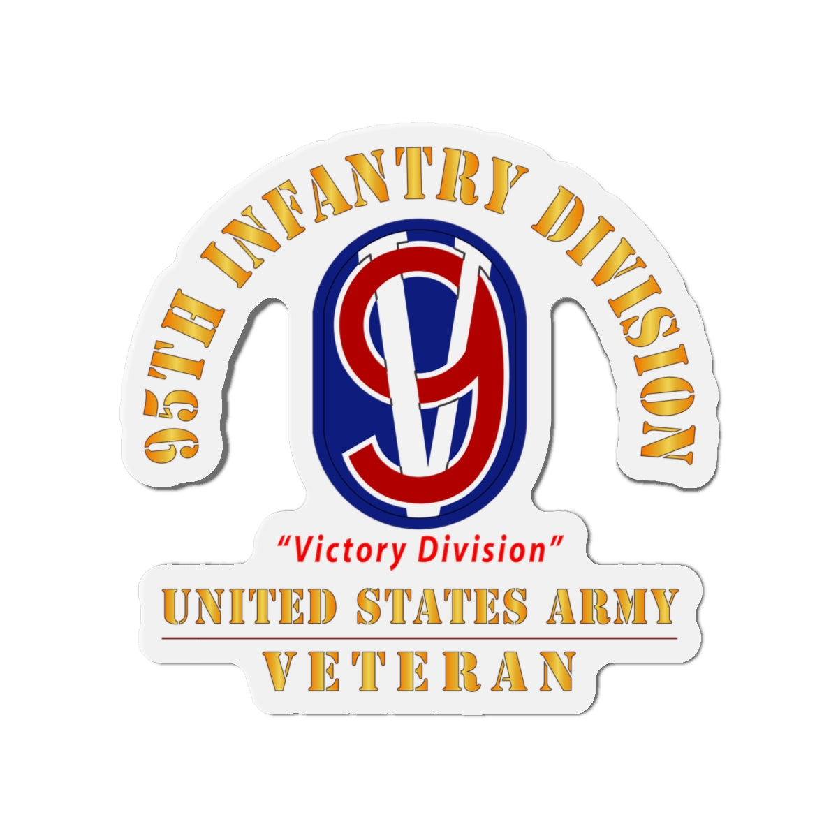 Die-Cut Magnets - Army - SSI - 95th Infantry Division - Victory Divisi ...