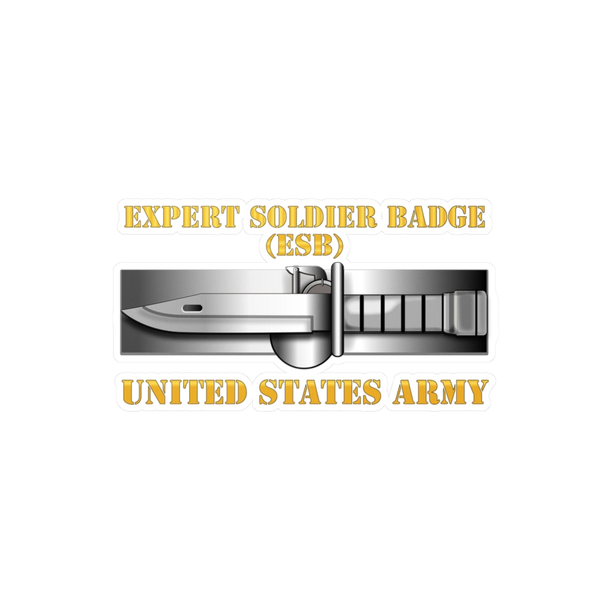 Kiss-Cut Vinyl Decals - Army - Expert Soldier Badge – MIP Brand Store