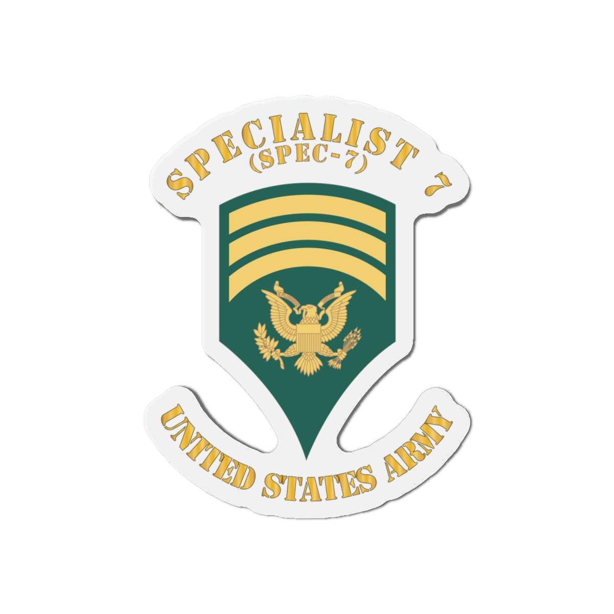 Die-Cut Magnets - Army - Enlisted - SPEC 7 - Specialist 7 - Std X 300 ...