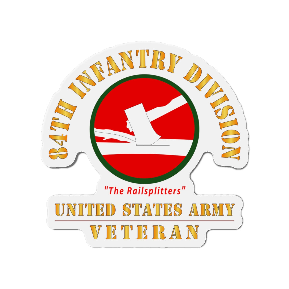 Die-Cut Magnets - Army - SSI - 84th Infantry Division - The Railsplitt ...