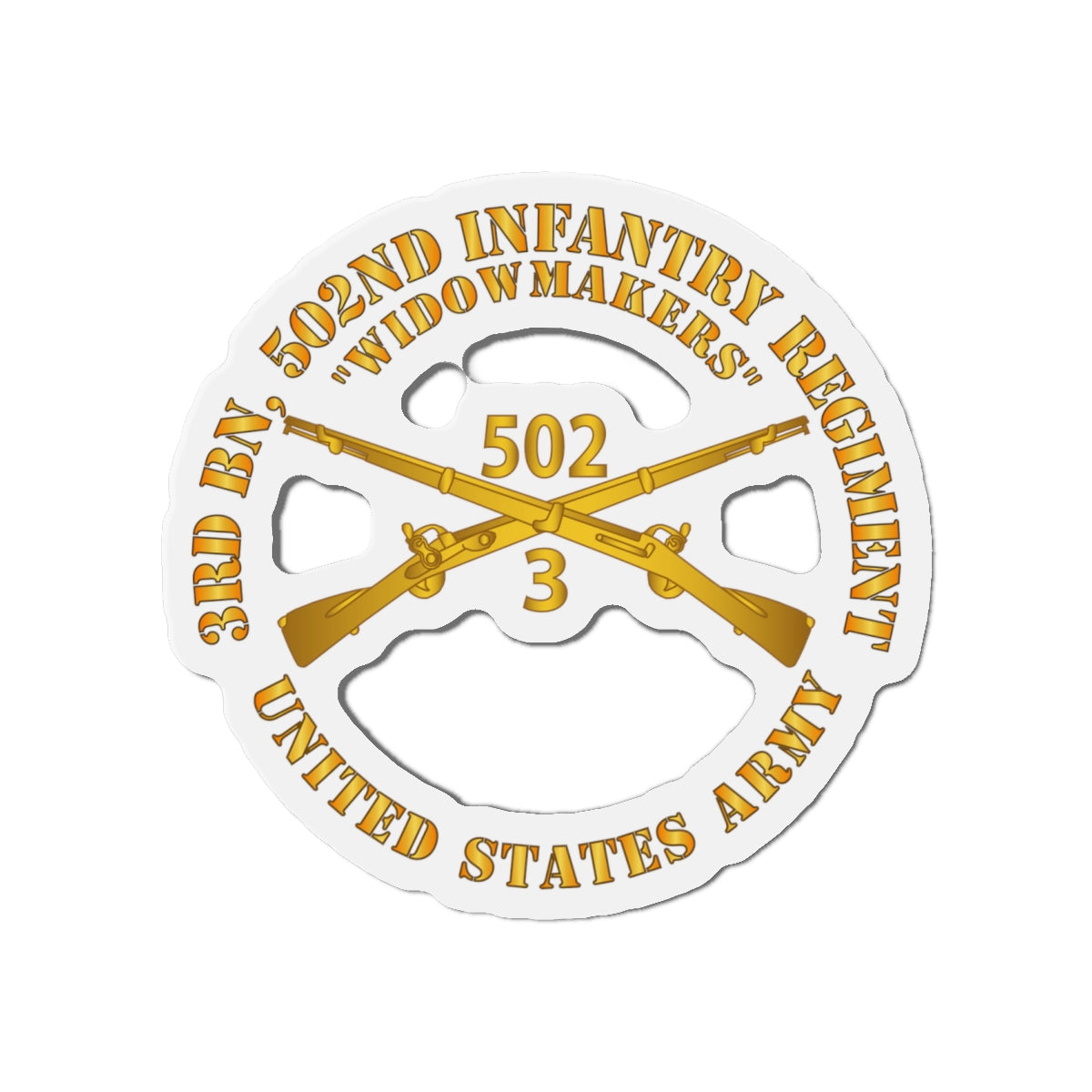 Die-Cut Magnets - 3rd Bn 502nd Infantry Regt - Widowmakers - Infantry ...