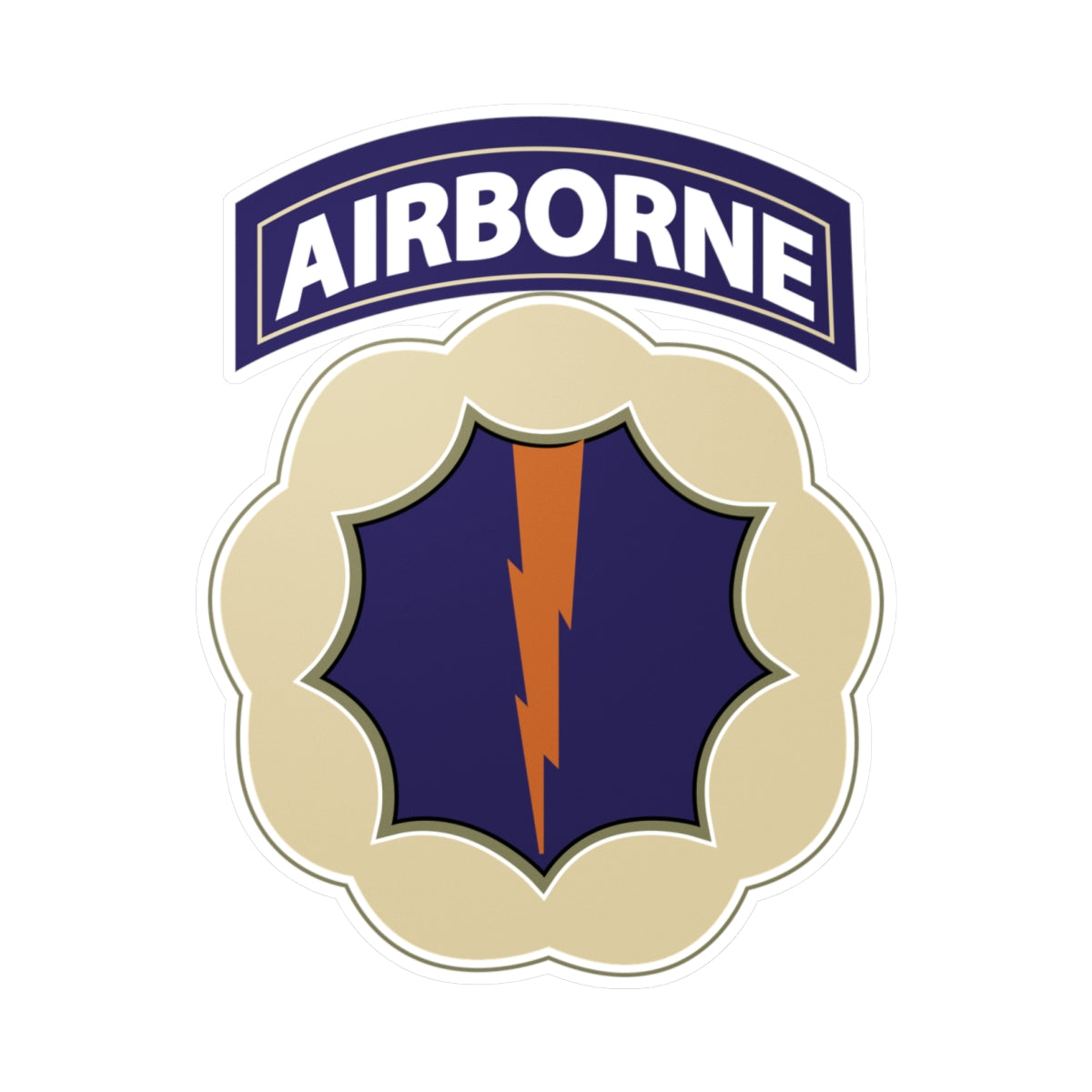 Kiss-Cut Vinyl Decals - 9th Airborne Division - Phantom - SSI wo Txt X ...