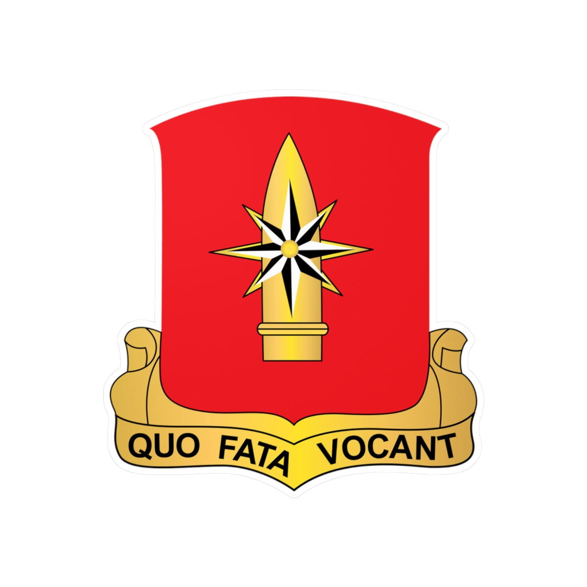 Kiss-Cut Vinyl Decals - 43rd Field Artillery Battalion - Red wo Txt X – MIP Brand Store