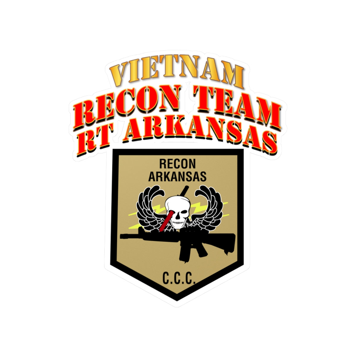 Kiss-Cut Vinyl Decals - RECON TEAM - Recon Team - RT Arkansas – MIP ...
