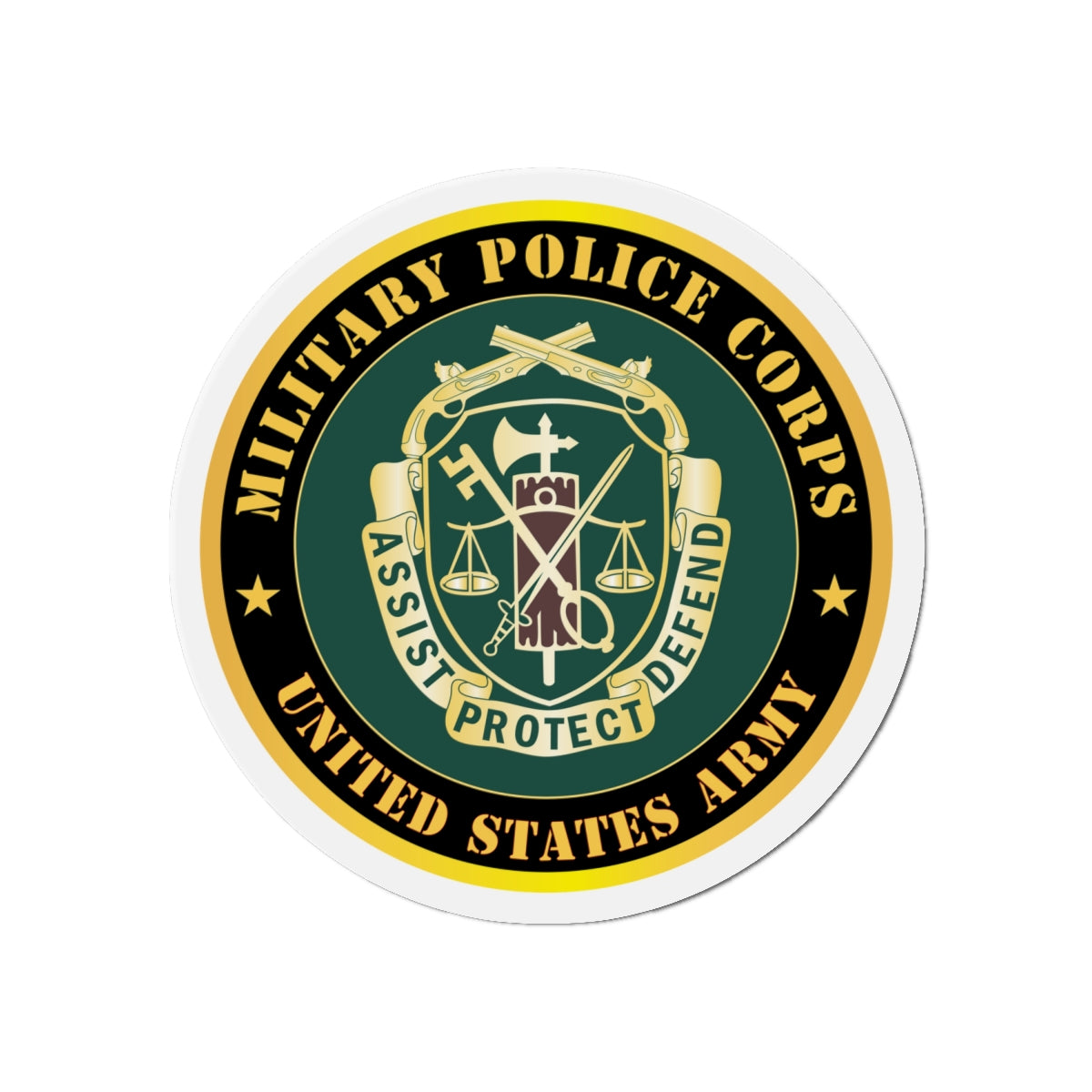 Die-Cut Magnets - Army - Military Police Corps Regimental Crest - Unit ...