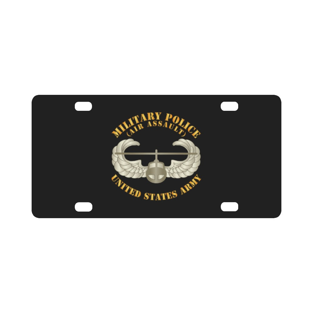 Army - Military Police w Air Assault Badge Classic License Plate – MIP ...