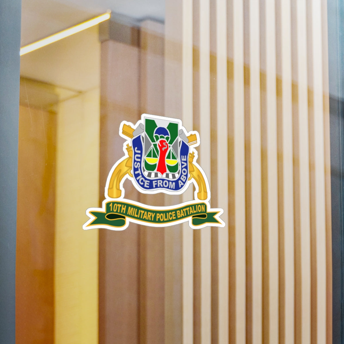 Kiss-Cut Vinyl Decals - Army - 10th Military Police Battalion w Br - R ...