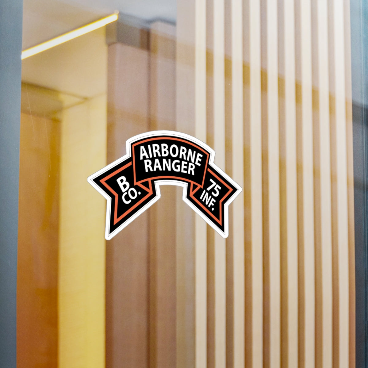 Kiss-Cut Vinyl Decals - SSI - B Co 75th Infantry (Ranger) Scroll X 300 ...