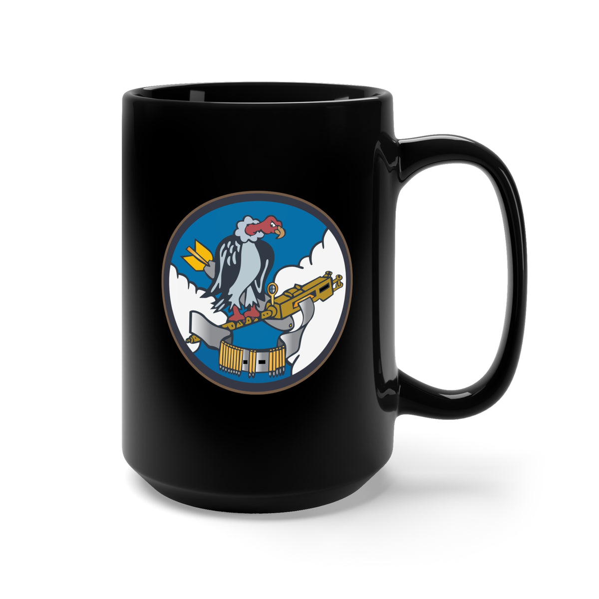 Black Mug 15oz - 825th Bomb Squadron, 484th Bomb Group - 15th AAF - V2 ...