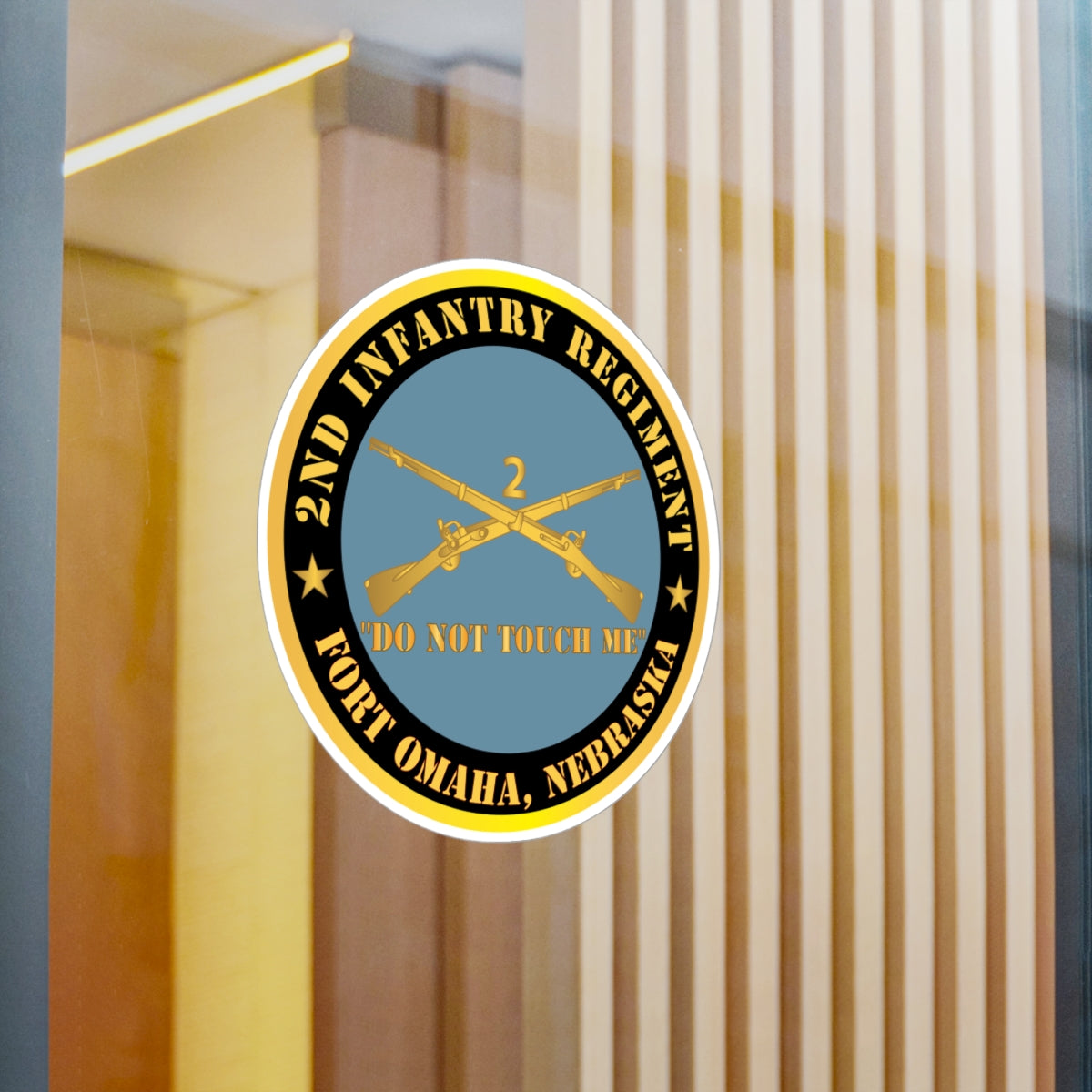 Kiss-Cut Vinyl Decals - Army - 2nd Infantry Regiment Branch - Do Not T ...