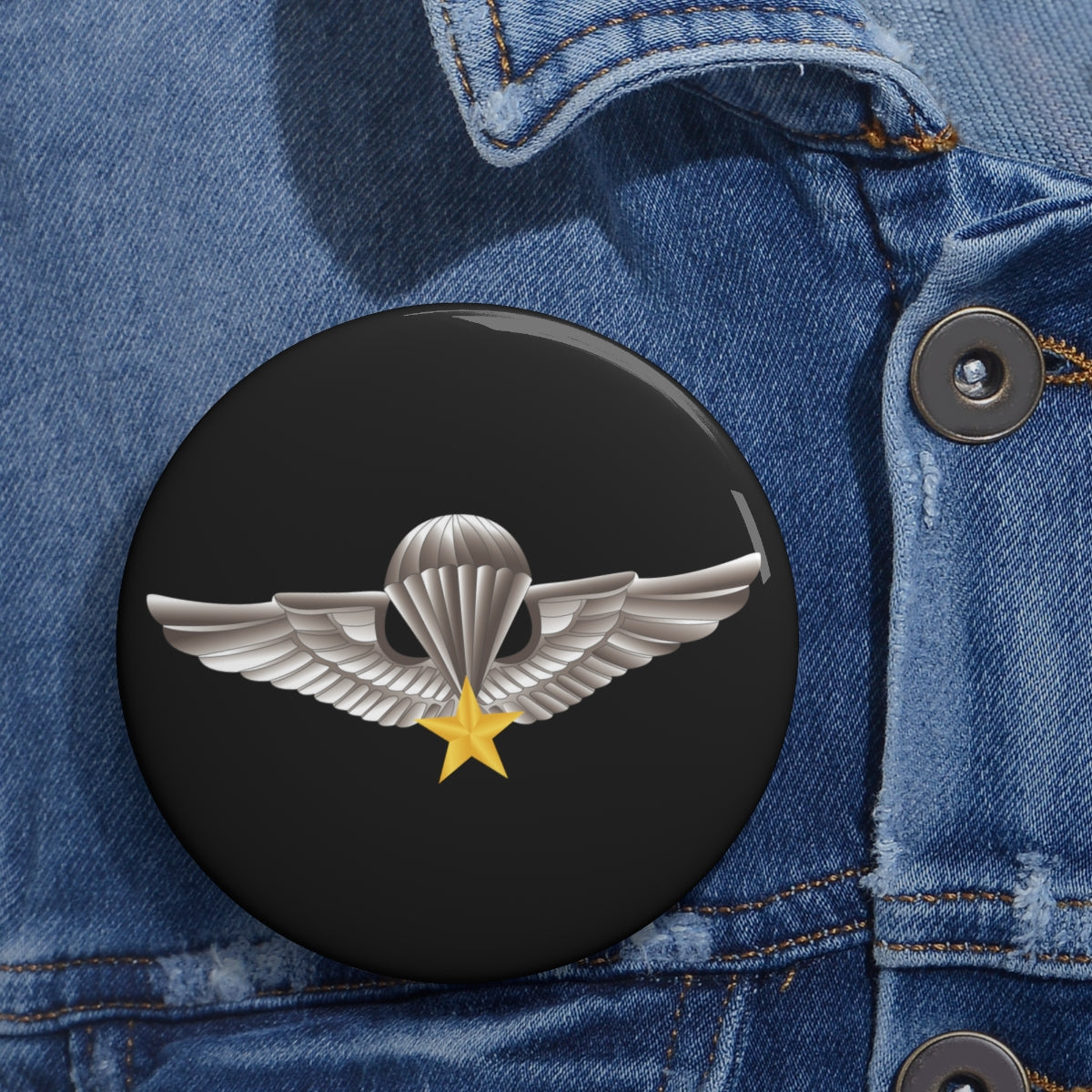 Custom Pin Buttons - Vietnam Airborne Qualification Badge X 300 – MIP ...