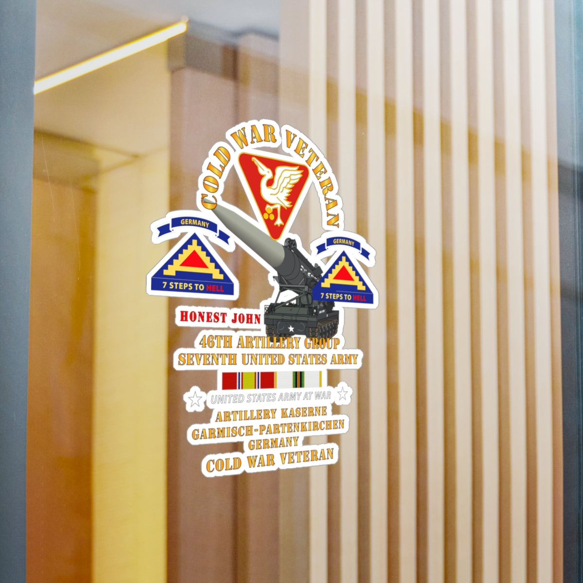 Kiss-Cut Vinyl Decals - Army - Cold War Vet - 46th Artillery Group - G ...