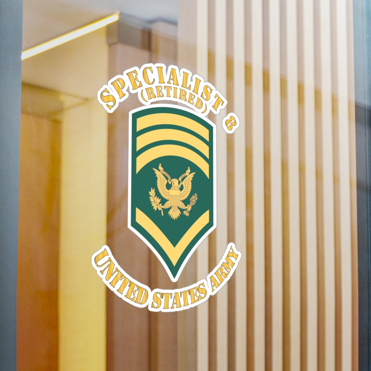 Kiss-Cut Vinyl Decals - Army - Enlisted - SPEC 8 - Specialist 8 - Std ...