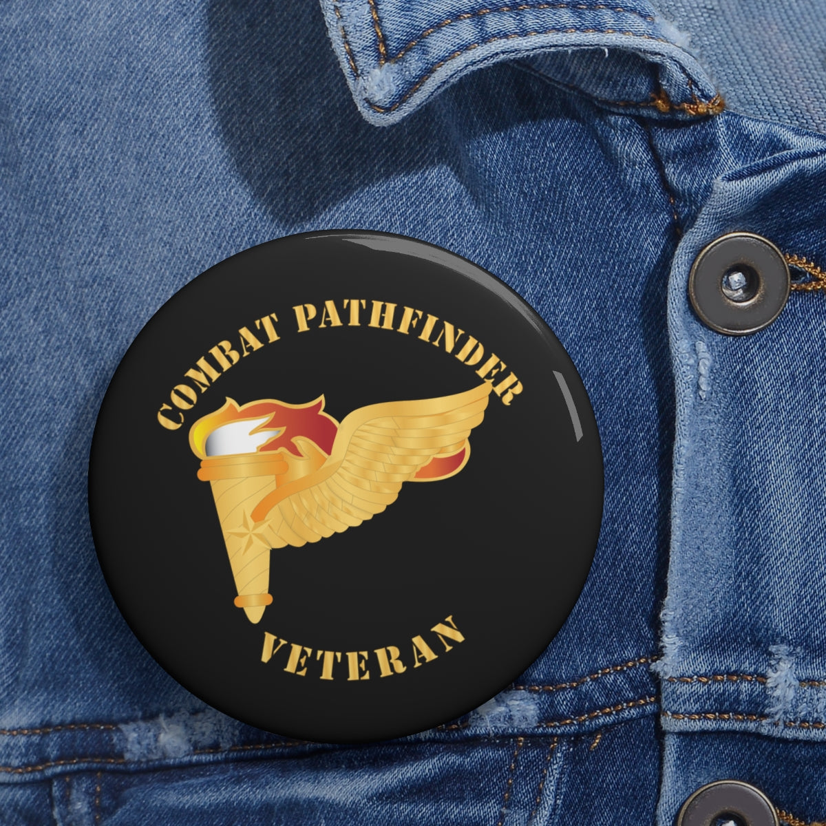 Custom Pin Buttons - Combat Pathfinder Veteran X 300 – MIP Brand Store