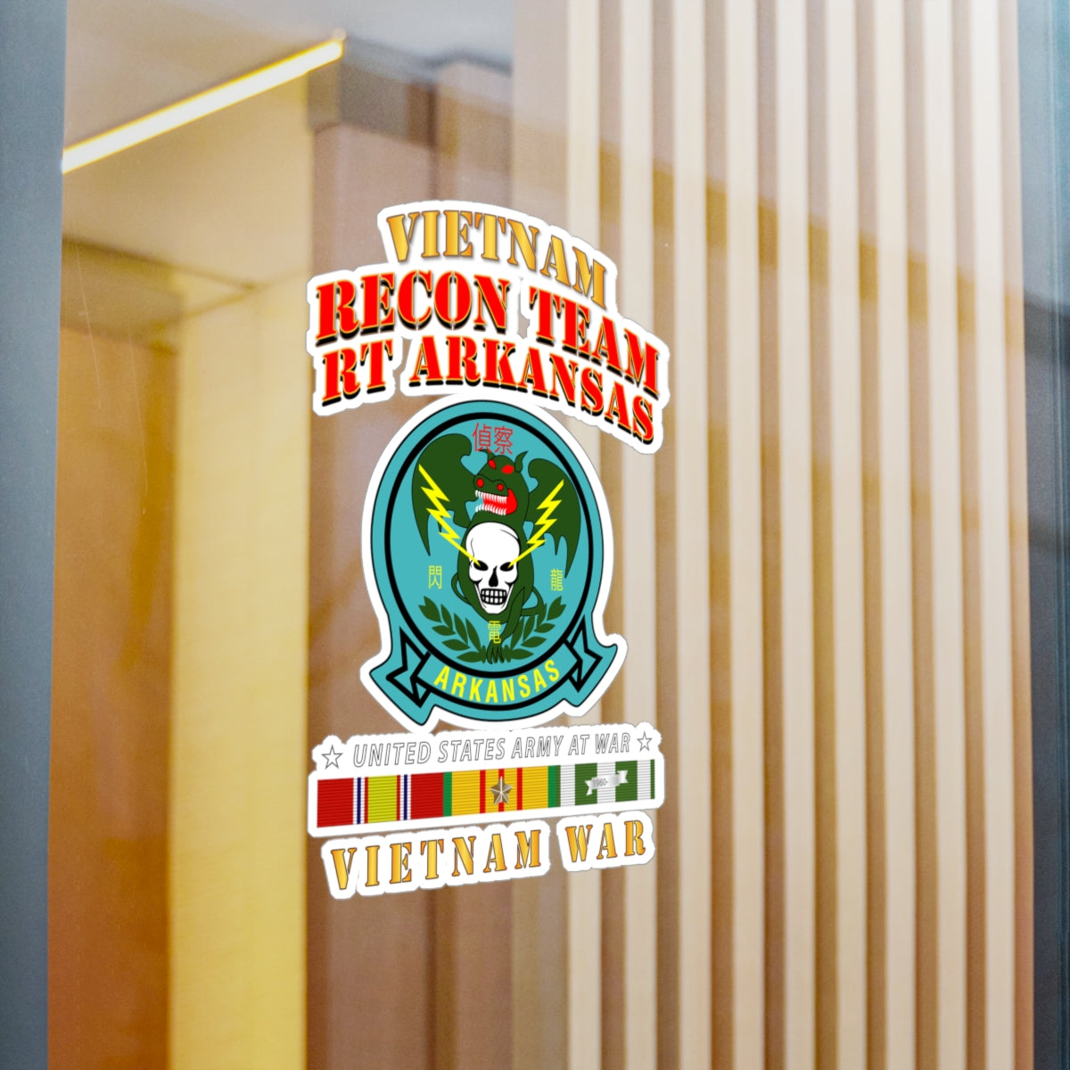 Kiss-Cut Vinyl Decals - RECON TEAM - Recon Team - RT Arkansas - Dragon ...