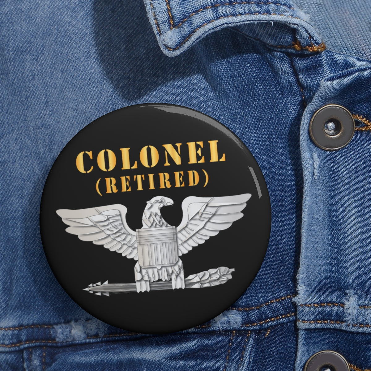 Custom Pin Buttons - Colonel - Retired X 300 – MIP Brand Store
