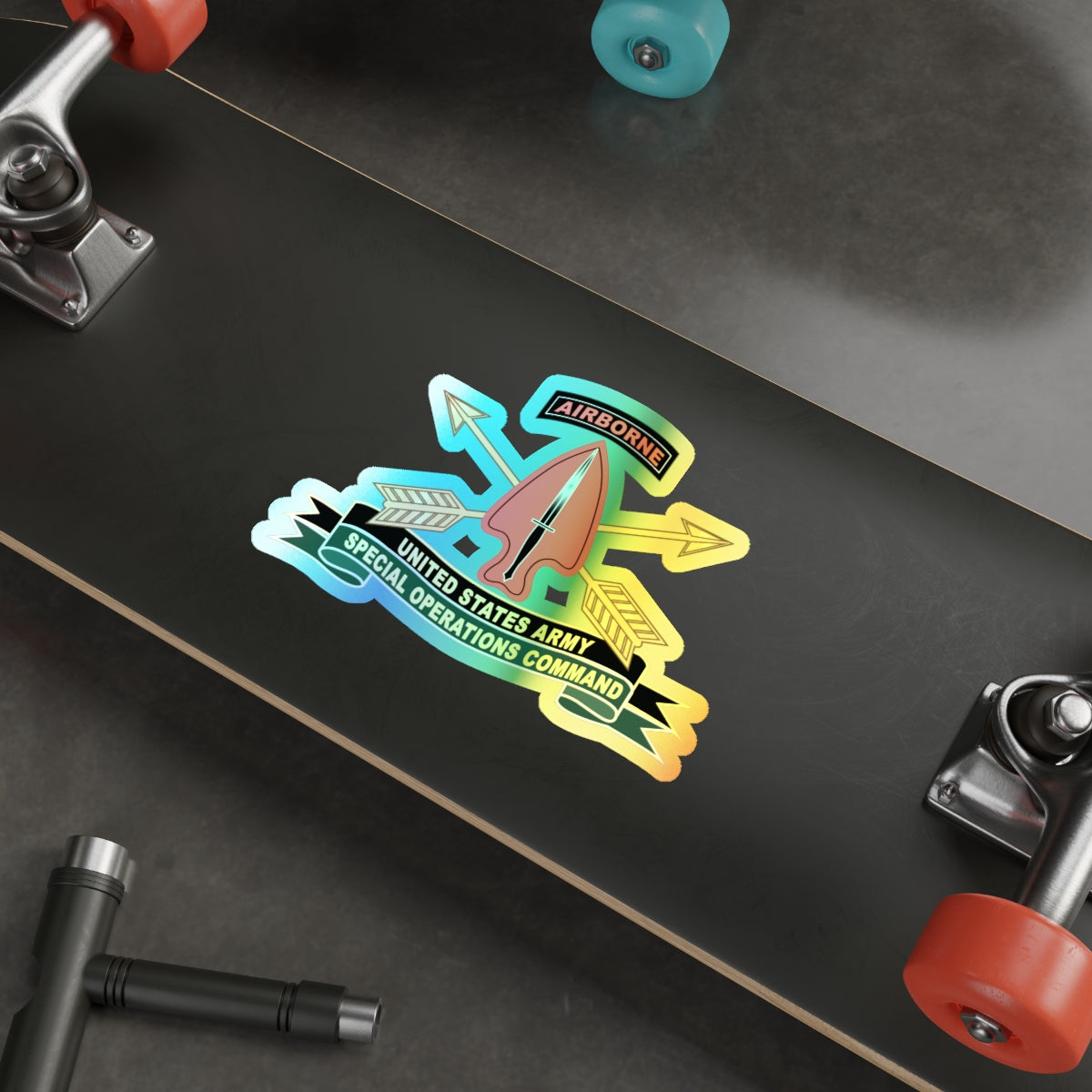 Holographic Die-cut Stickers - US Army Special Operations Command - Si ...