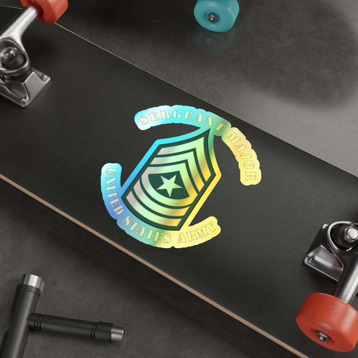 Holographic Die-cut Stickers - Sergeant Major - SGM – MIP Brand Store