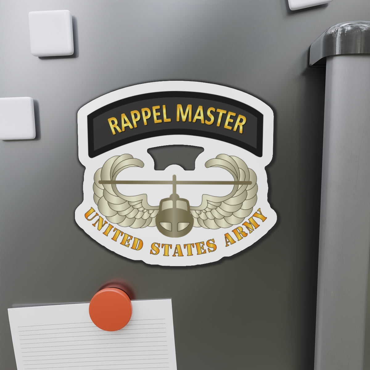 Die-Cut Magnets - Army - Rappel Master Tab w Air Assault Badge - US Ar ...