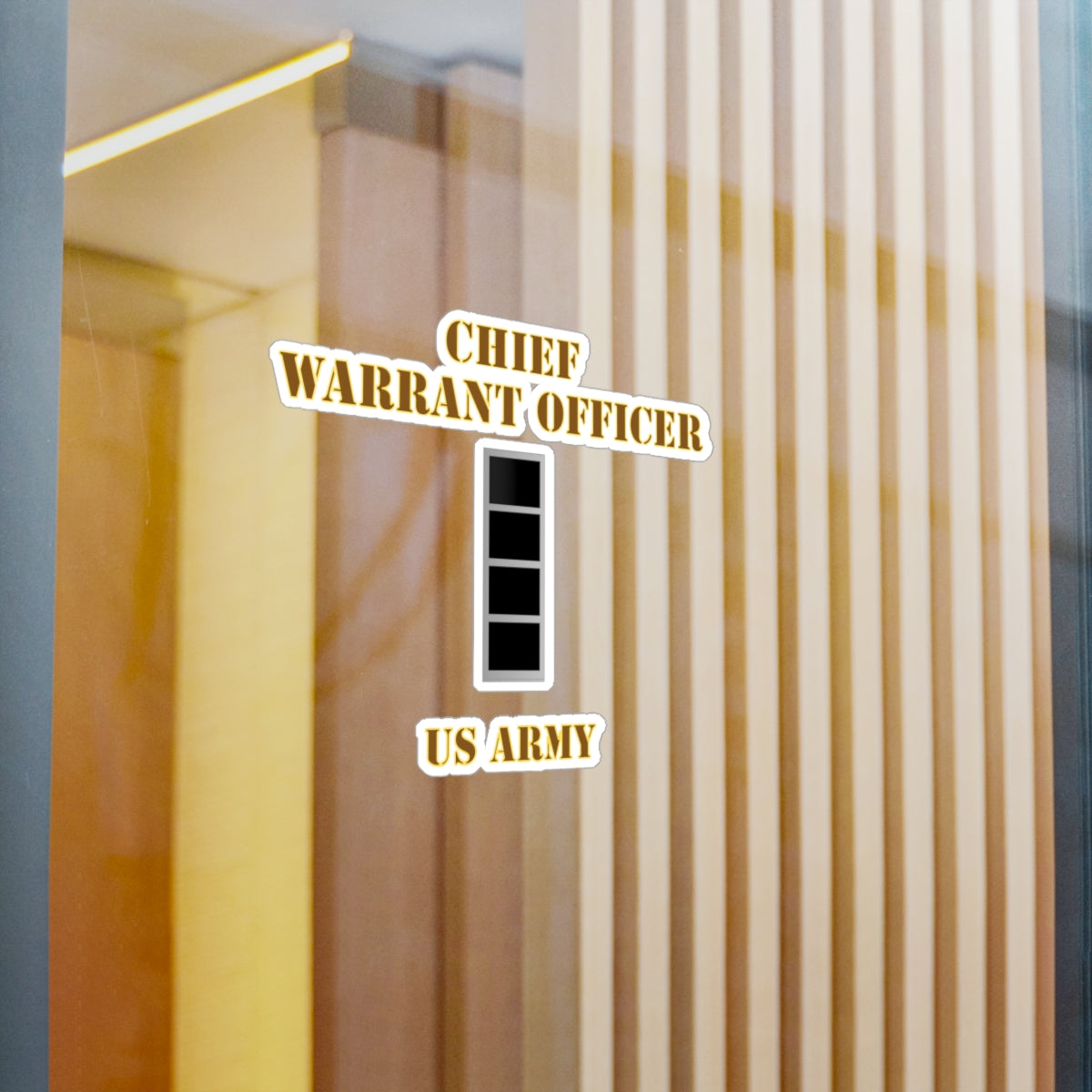 Kiss-Cut Vinyl Decals - Army - Emblem - Warrant Officer 4 - CW4 - US A ...