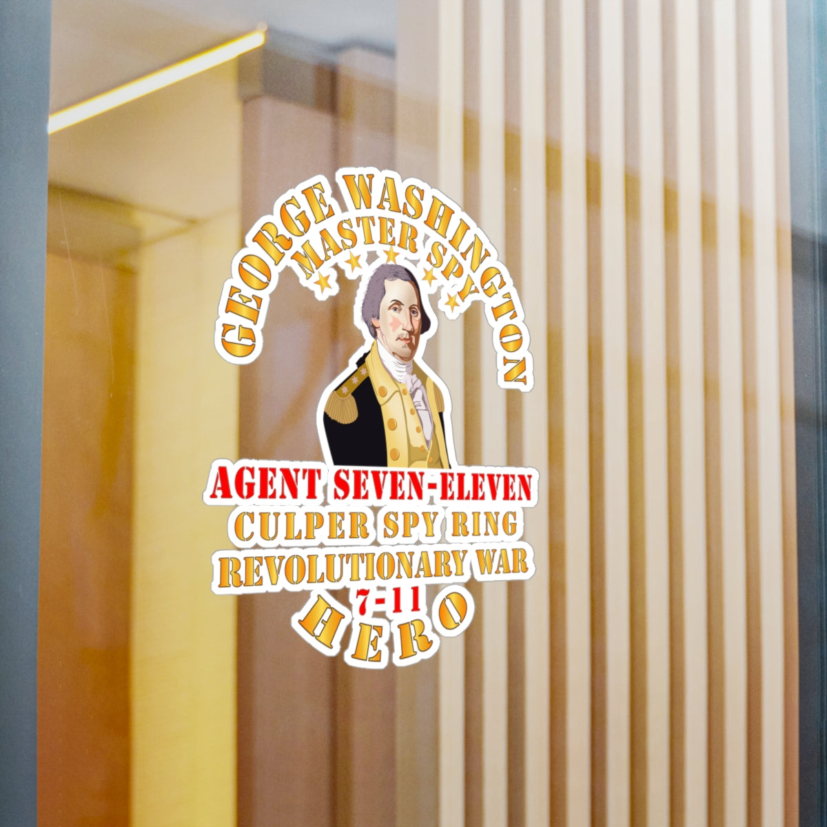 Kiss-Cut Vinyl Decals - Govt - George Washington - Master Spy – MIP ...