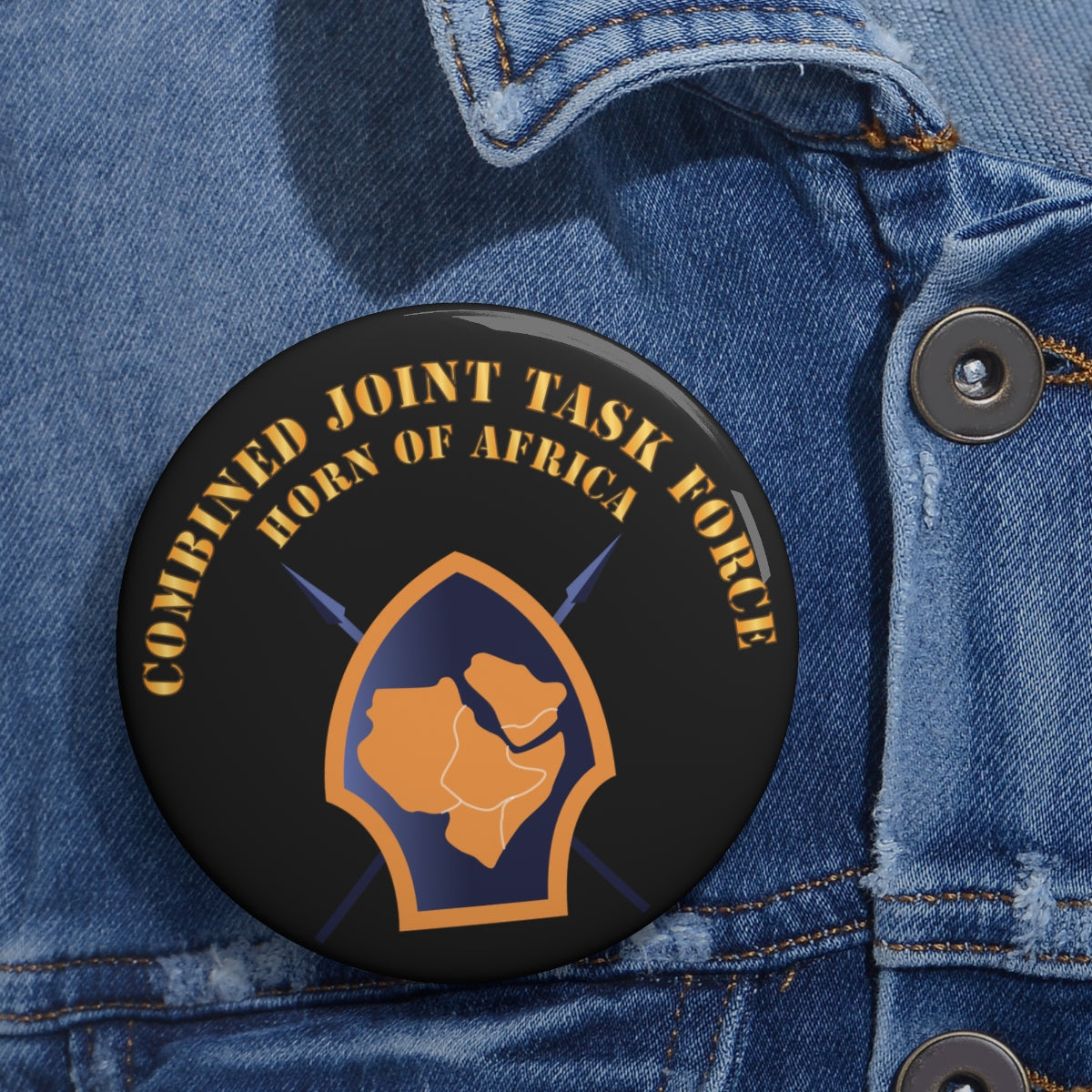 Custom Pin Buttons - Combined Joint Task Force - Horn of Africa - X 30 ...