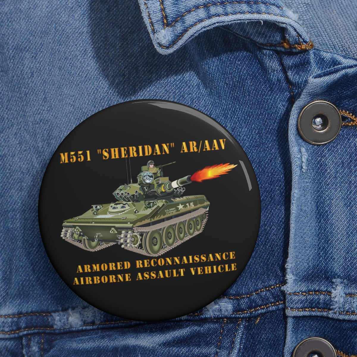 Custom Pin Buttons - M551 Sheridan - Firing - AR-AAV – MIP Brand Store