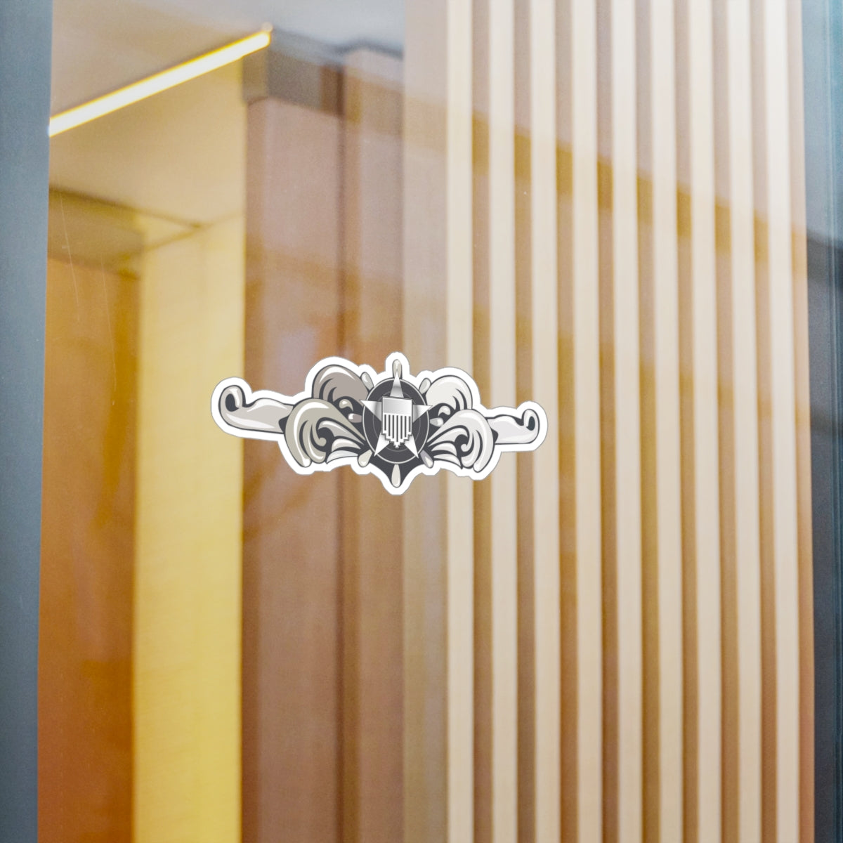 Kiss-Cut Vinyl Decals - USCG - Cutterman Badge - Enlisted - Silver wo ...