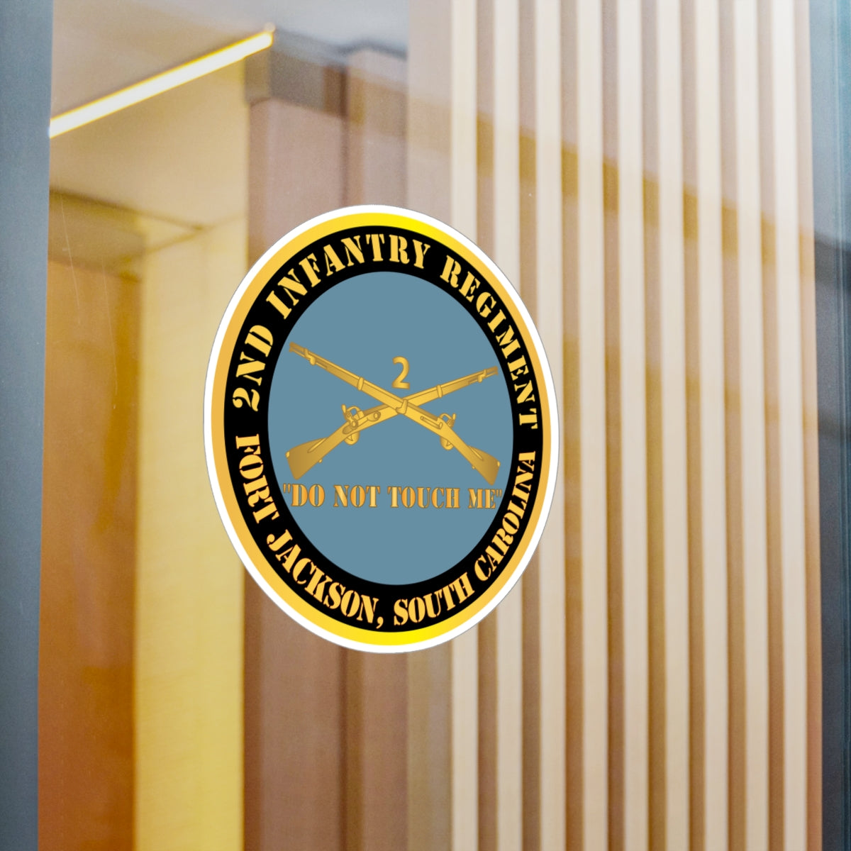 Kiss-Cut Vinyl Decals - Army - 2nd Infantry Regiment Branch - Do Not T ...