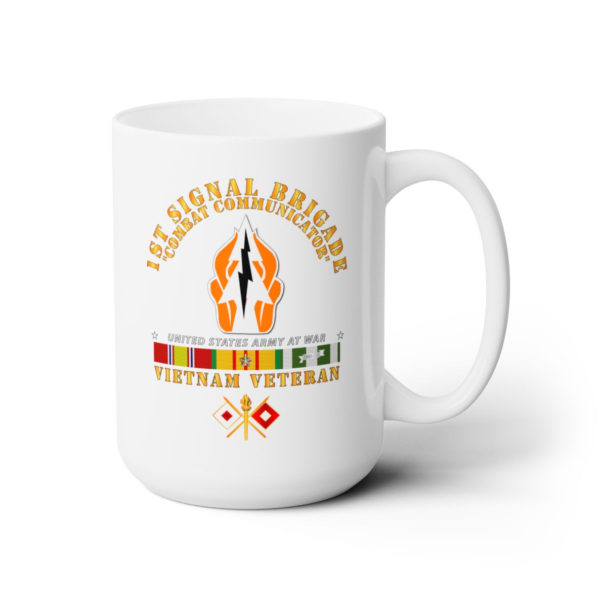 1st Signal Brigade Mug | Combat Communicator Vietnam Service | MIP ...