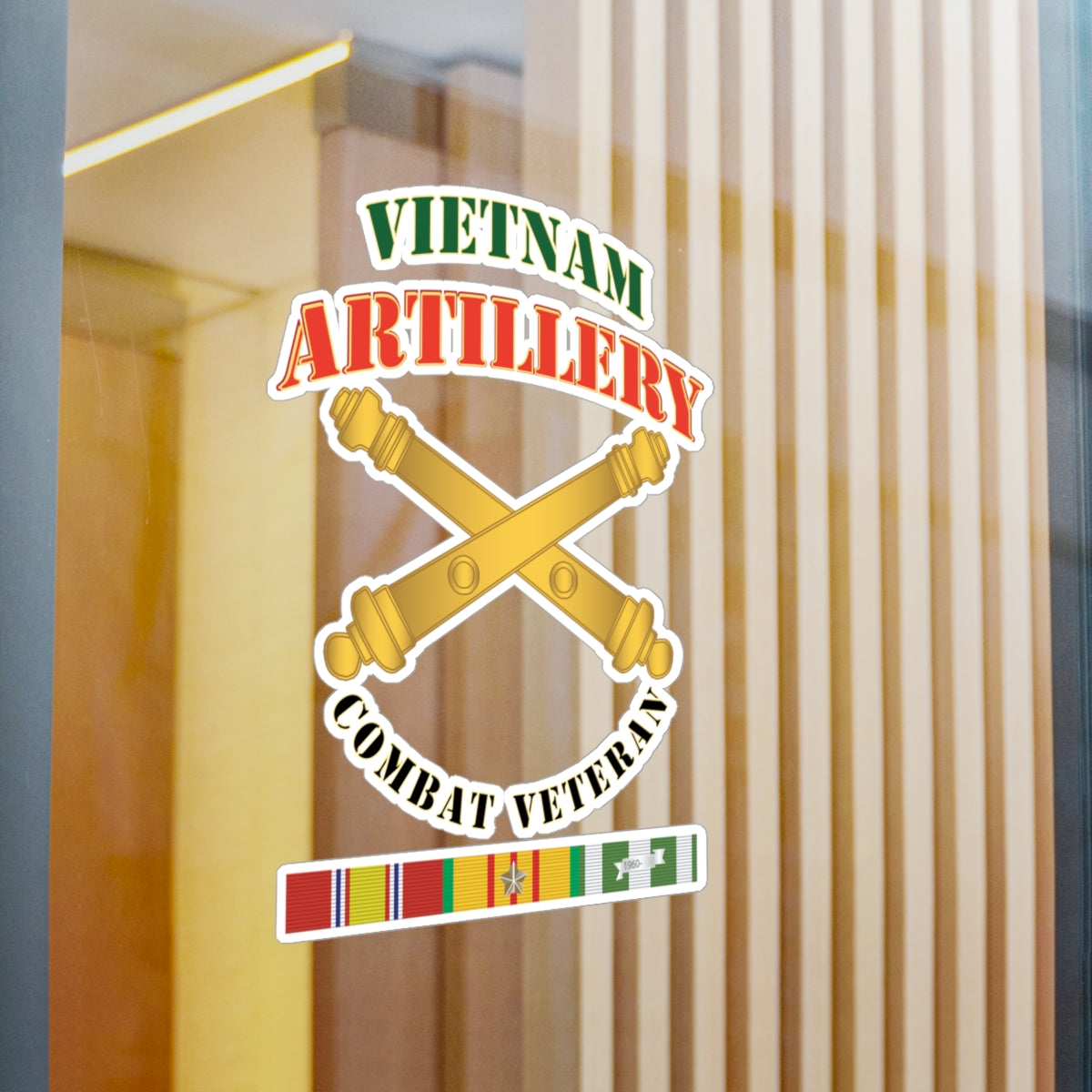 Kiss-Cut Vinyl Decals - Army - Artillery - Vietnam - Combat Vet – MIP ...