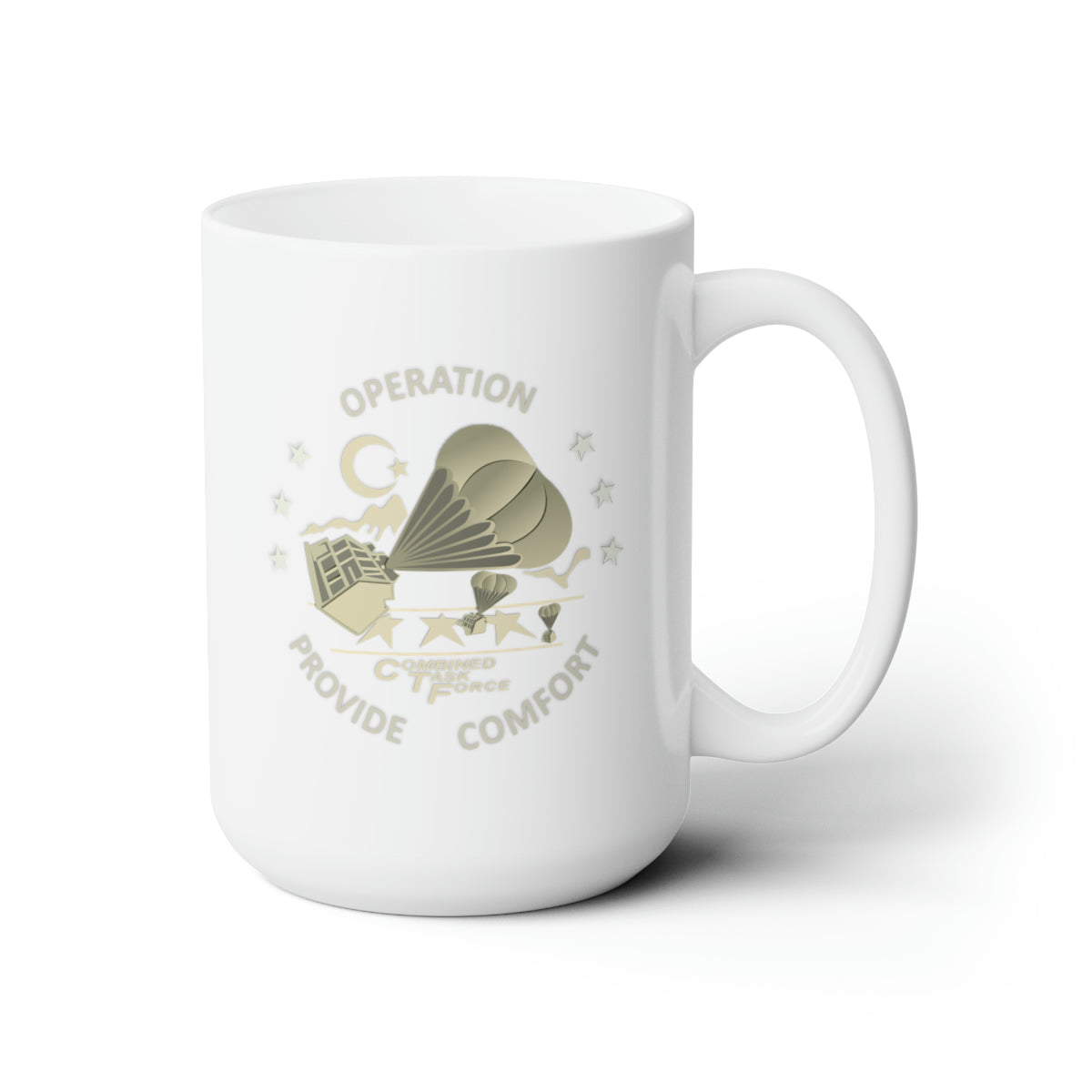 White Ceramic Mug 15oz - Army - Operation Provide Comfort wo BkGrd ...