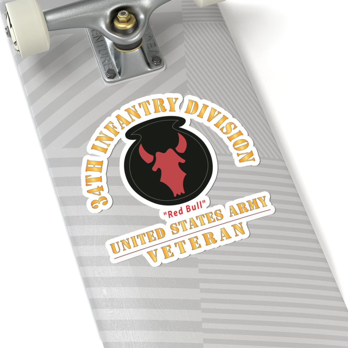 Kiss - Cut Stickers - Army - SSI - 34th Infantry Division - Red Bull ...